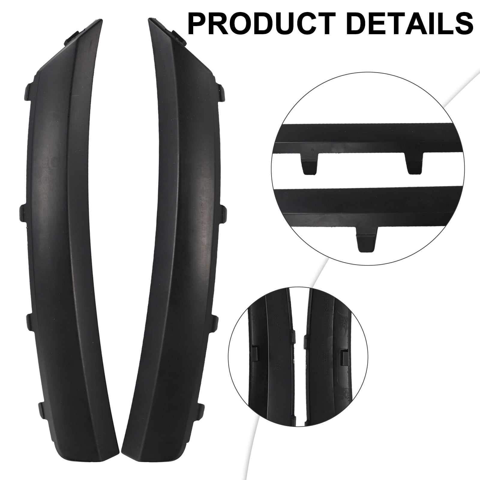 A1678855703 Cover Trim Front Bumper Wheel Arch Trim Covers Abs Black ...