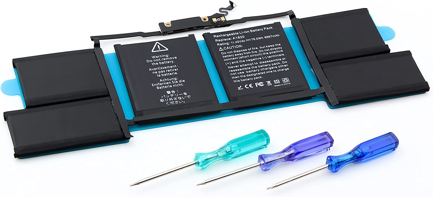 A1820 Laptop Battery Compatible with MacBook Pro 15 inch A1707 Late ...