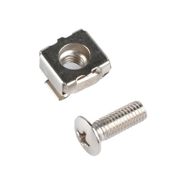 ROADGIVE 50-Pack M6 x 16mm Computer Rack Mount Cage Screws and Nuts ...