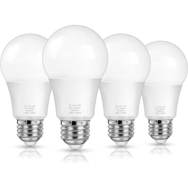 QYUN-Light Bulbs 60 Watt Equivalent, A19 Cool White Led Light Bulbs, 15000 Hrs E26 Base, 9W ...