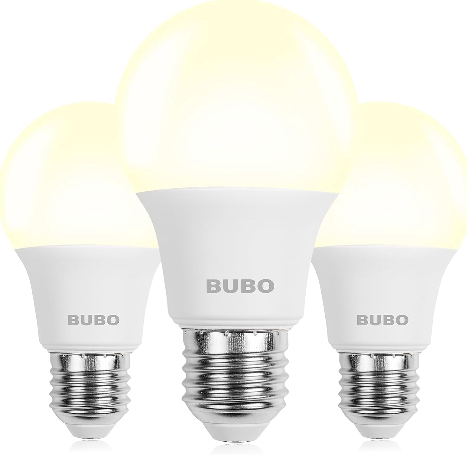 A19 LED Light Bulbs, 60 Watt Equivalent LED Bulbs, Natural White 3500K ...