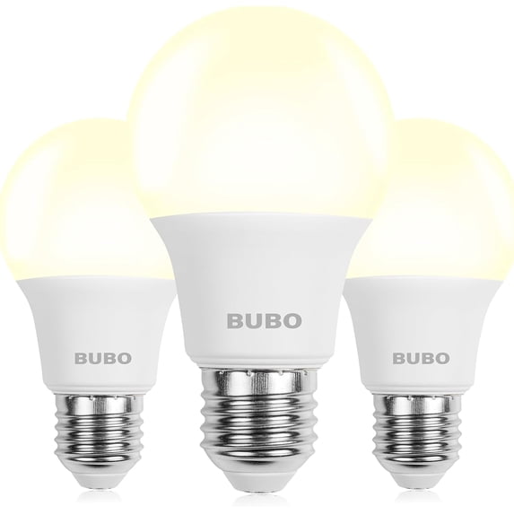 A19 LED Light Bulbs, 60 Watt Equivalent LED Bulbs, Natural White 3500K ...