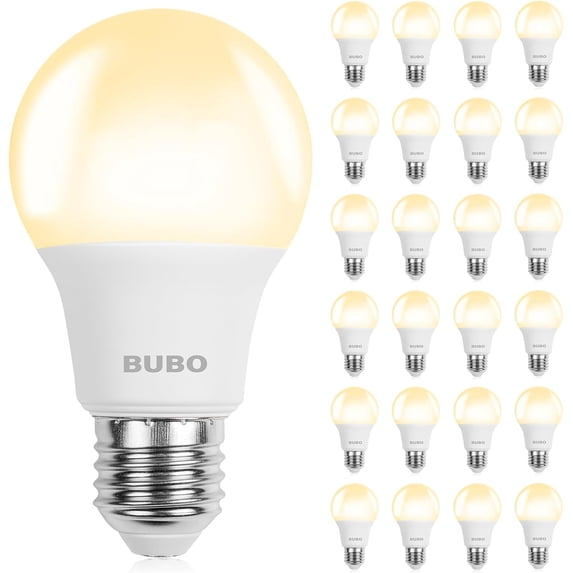 A19 LED Light Bulbs, 60 Watt Equivalent LED Bulbs, Soft White 2700K ...
