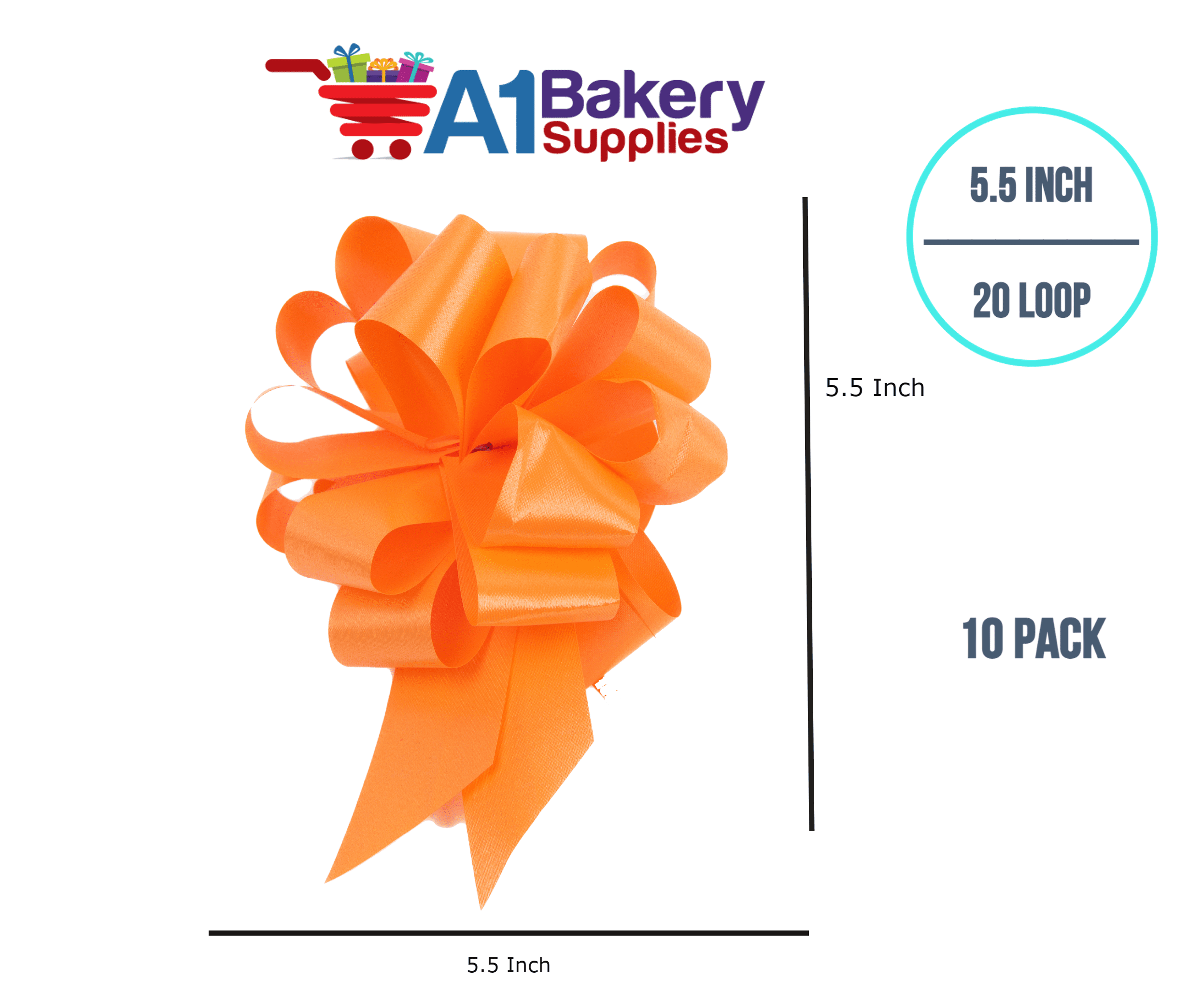A1BakerySupplies 10 Pieces Pull Bow for Gift Wrapping Gift Bows Pull ...