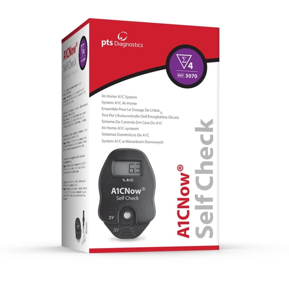 A1CNOW Blood Glucose Monitor, Hemoglobin A1C Tester, 4-Test Pack for ...