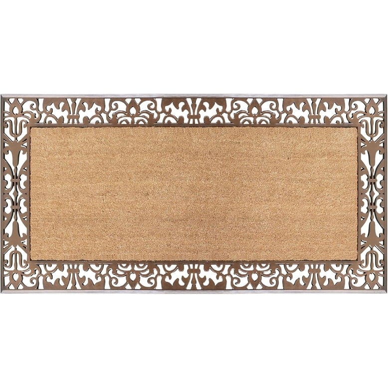 A1HC Natural Coir and Rubber Door Mat, 30"x60" Thick Durable, Heavy ...