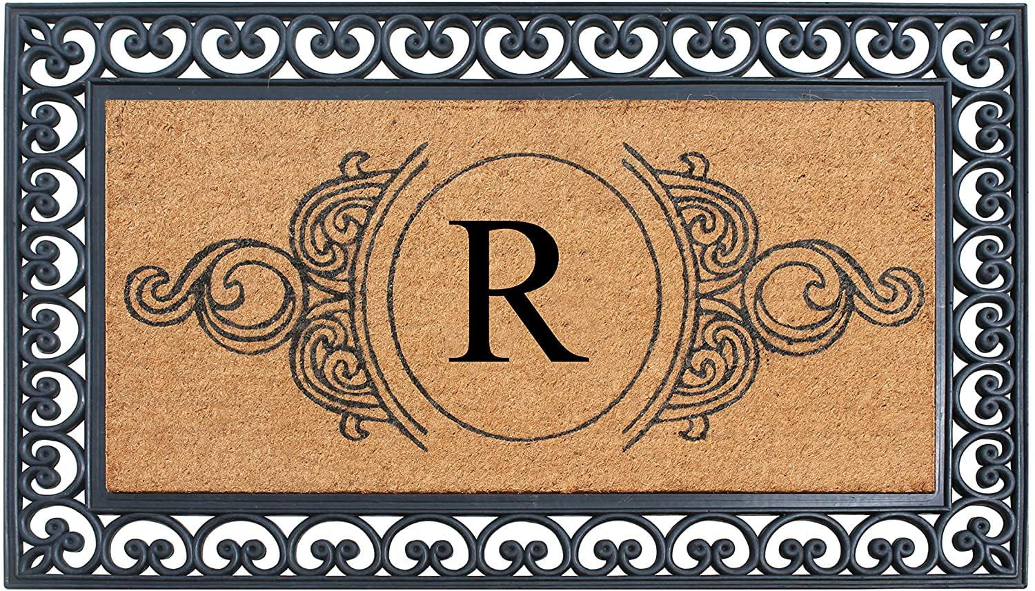 A1HC FIRST IMPRESSION Rectangle Doormat |Rubber and Coir | 30 x 48 Inch ...