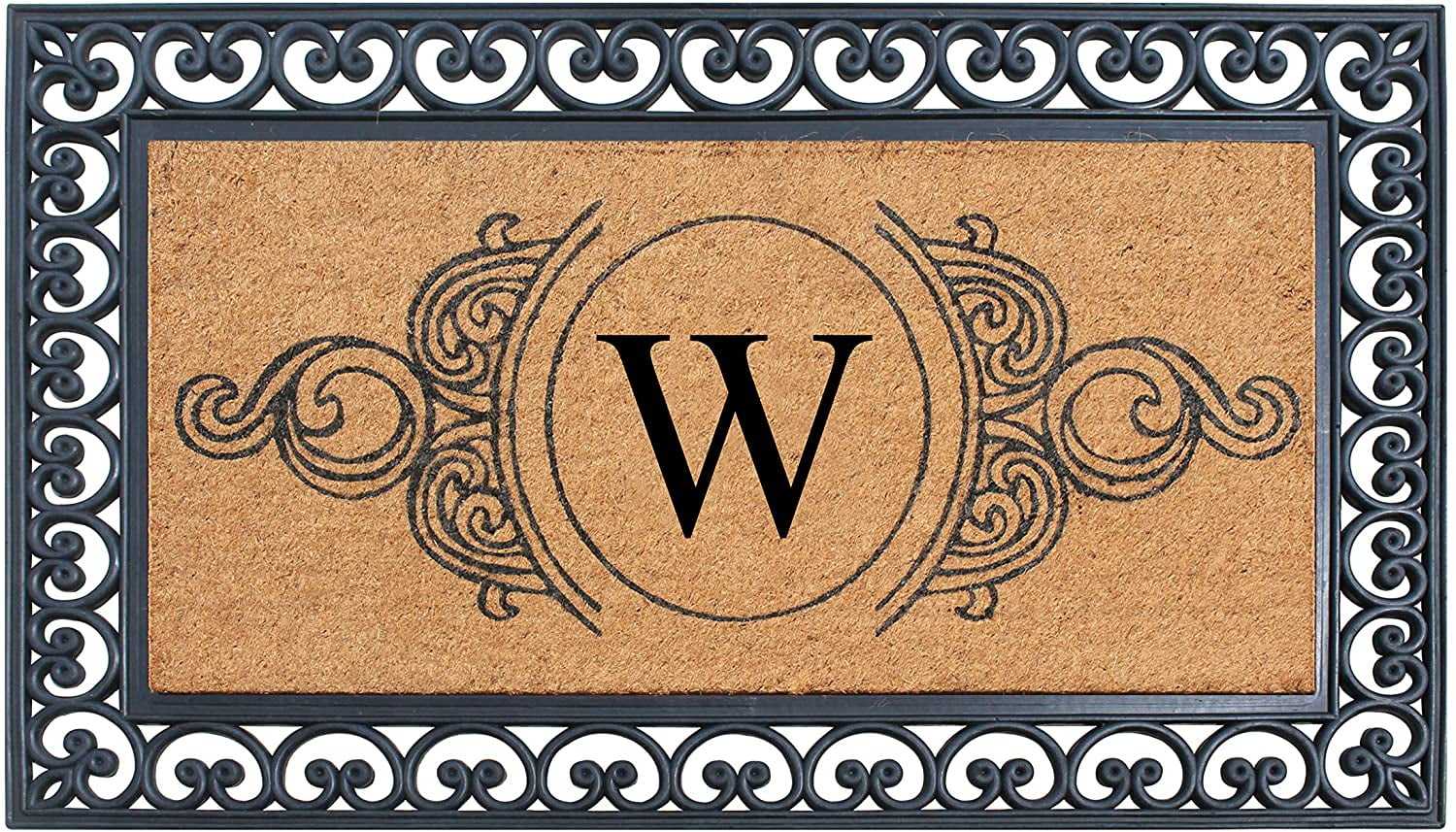 A1HC FIRST IMPRESSION Rectangle Doormat |Rubber and Coir | 30 x 48 Inch ...