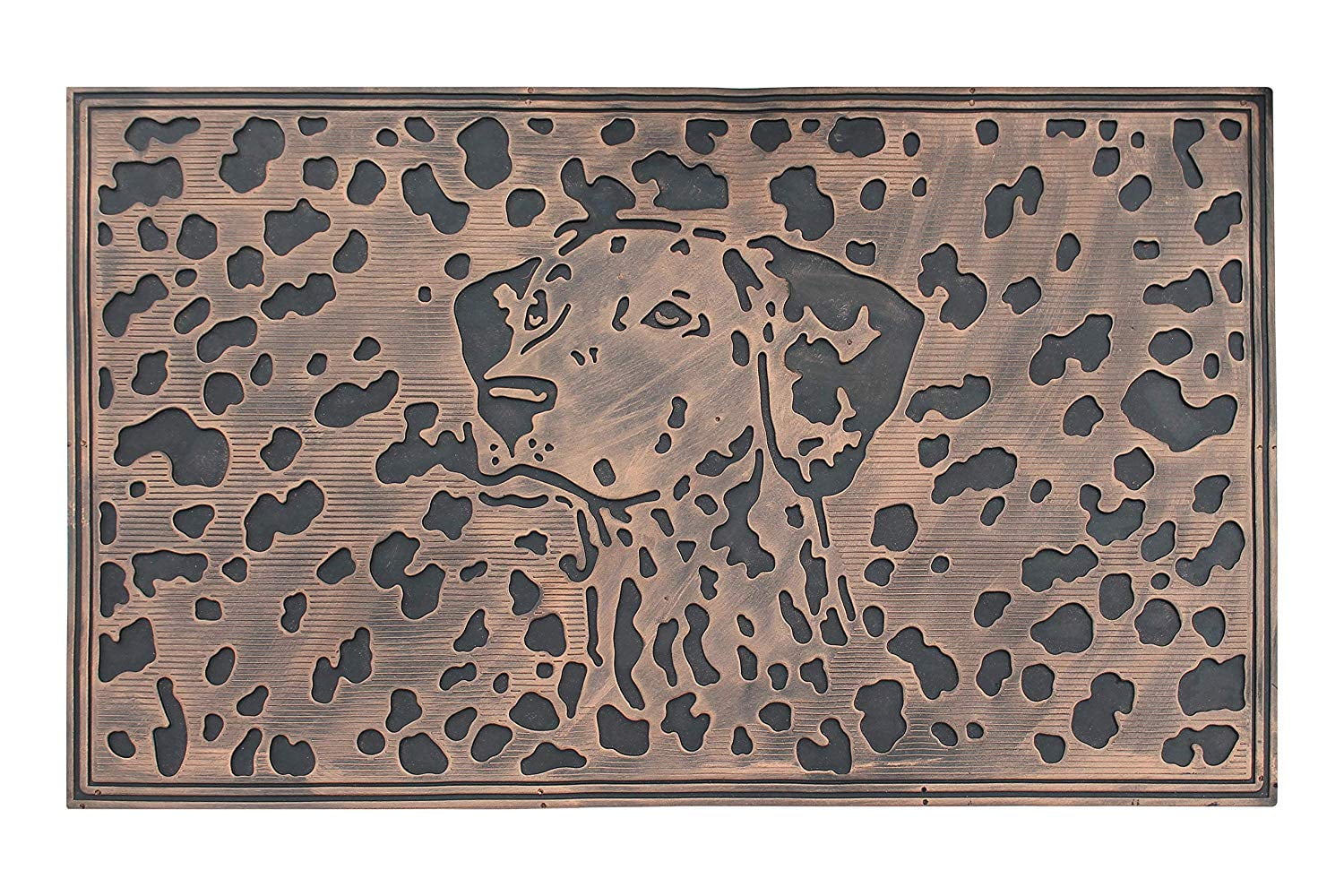 A1HC First Impression Dog Sketch Rubber Mat, Beautifully Copper ...