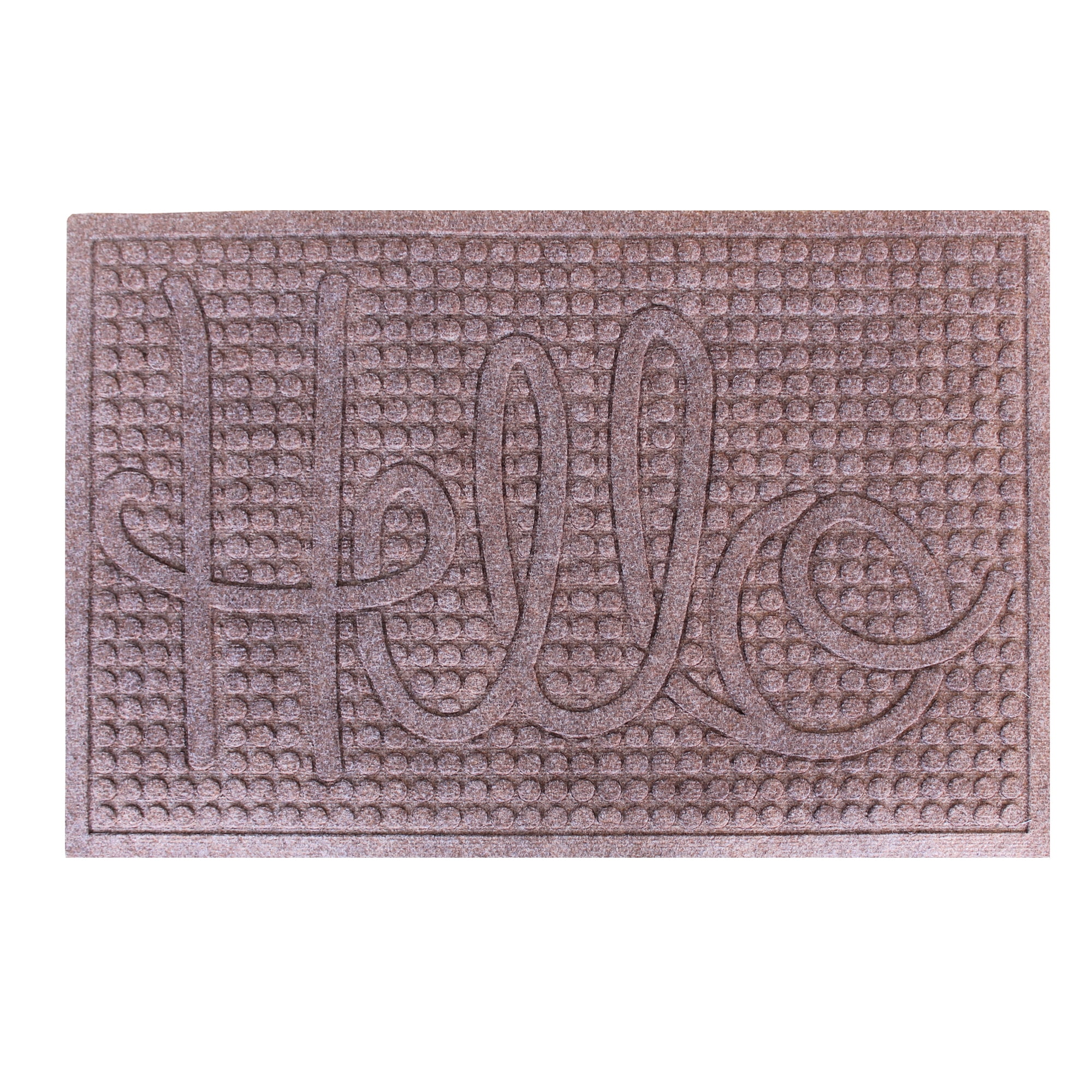 A1HC First Impression HELLO 24" X 36" Eco-Poly Indoor/Outdoor Mat ...