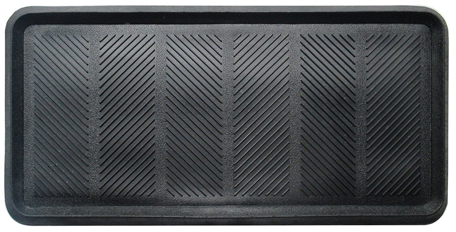 A1HC Heavy Duty Flexible 16 In. X 31 In. 100% Rubber Boot Tray Mat ...