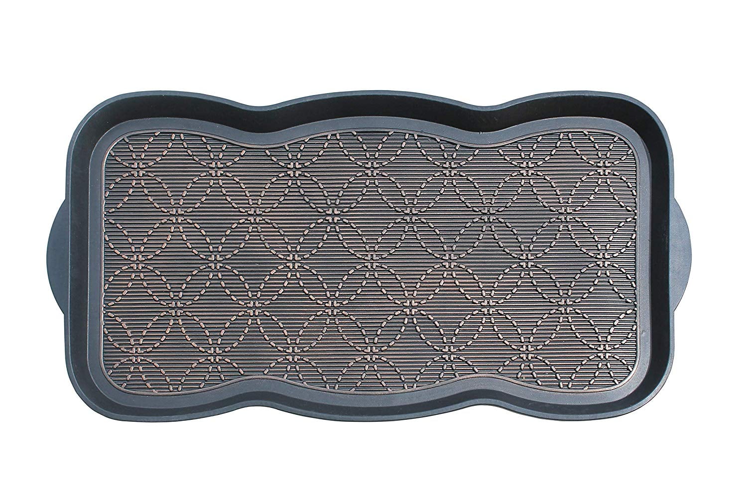 A1HC Heavy Duty Flexible 16 in. x 31 in. 100% Rubber Boot Mat. Multi ...