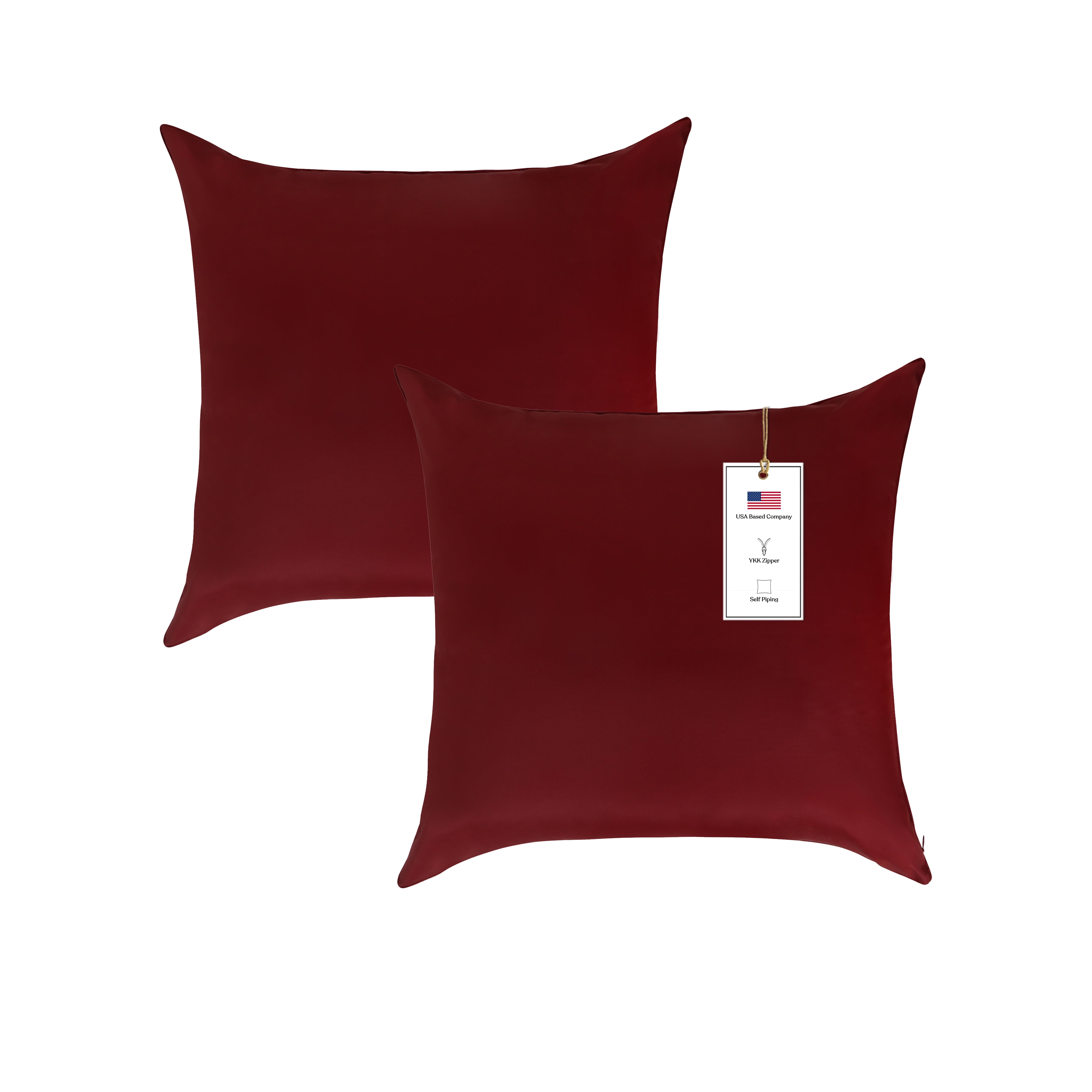 A1HC Luxurious Outdoor Waterproof Pillow Covers 20x20 Inches (Pack of 2 ...
