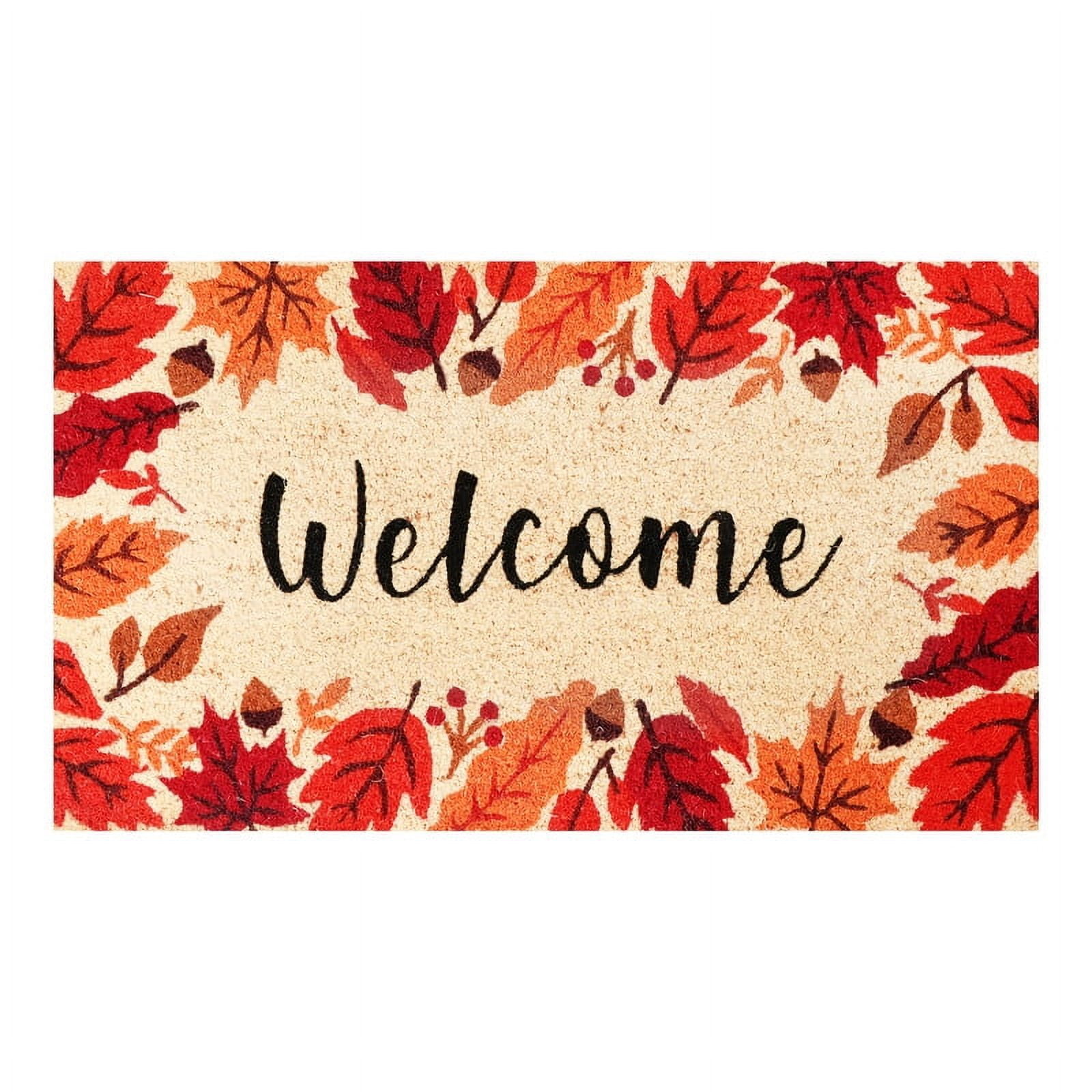 A1HC Natural Coco Coir Door Mat with Heavy Duty Non-Slip PVC Backing ...