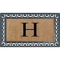A1HC Natural Coir Monogrammed Door Mat for Front Door, 30"x48", Heavy ...