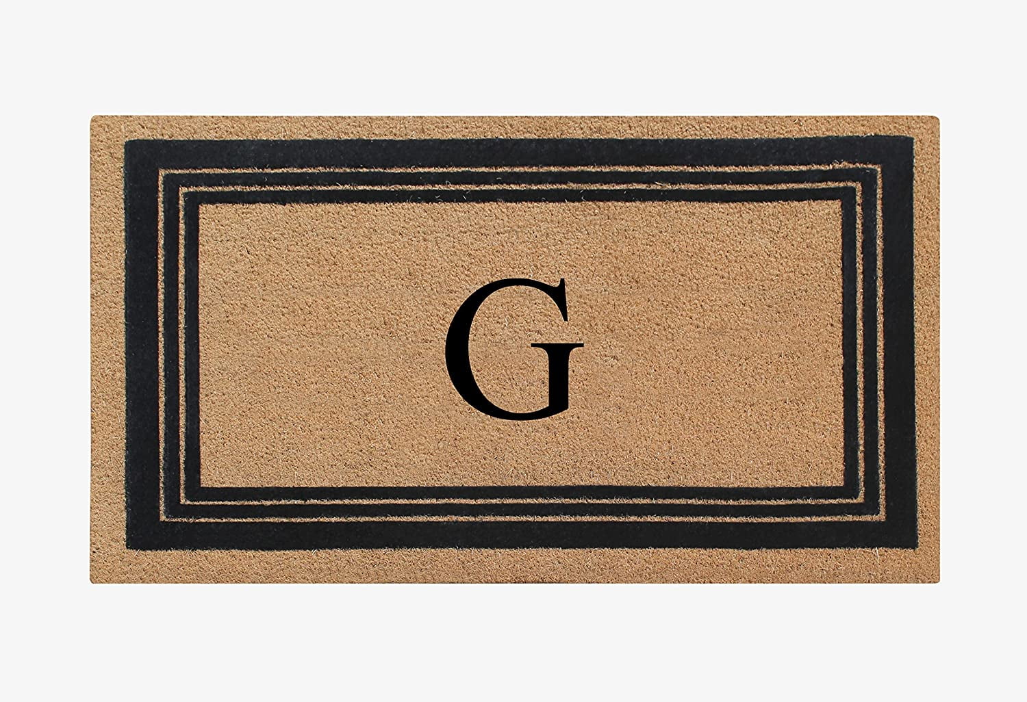 A1HC Natural Coir Monogrammed Entrance Door Mats, Durable Large Outdoor ...