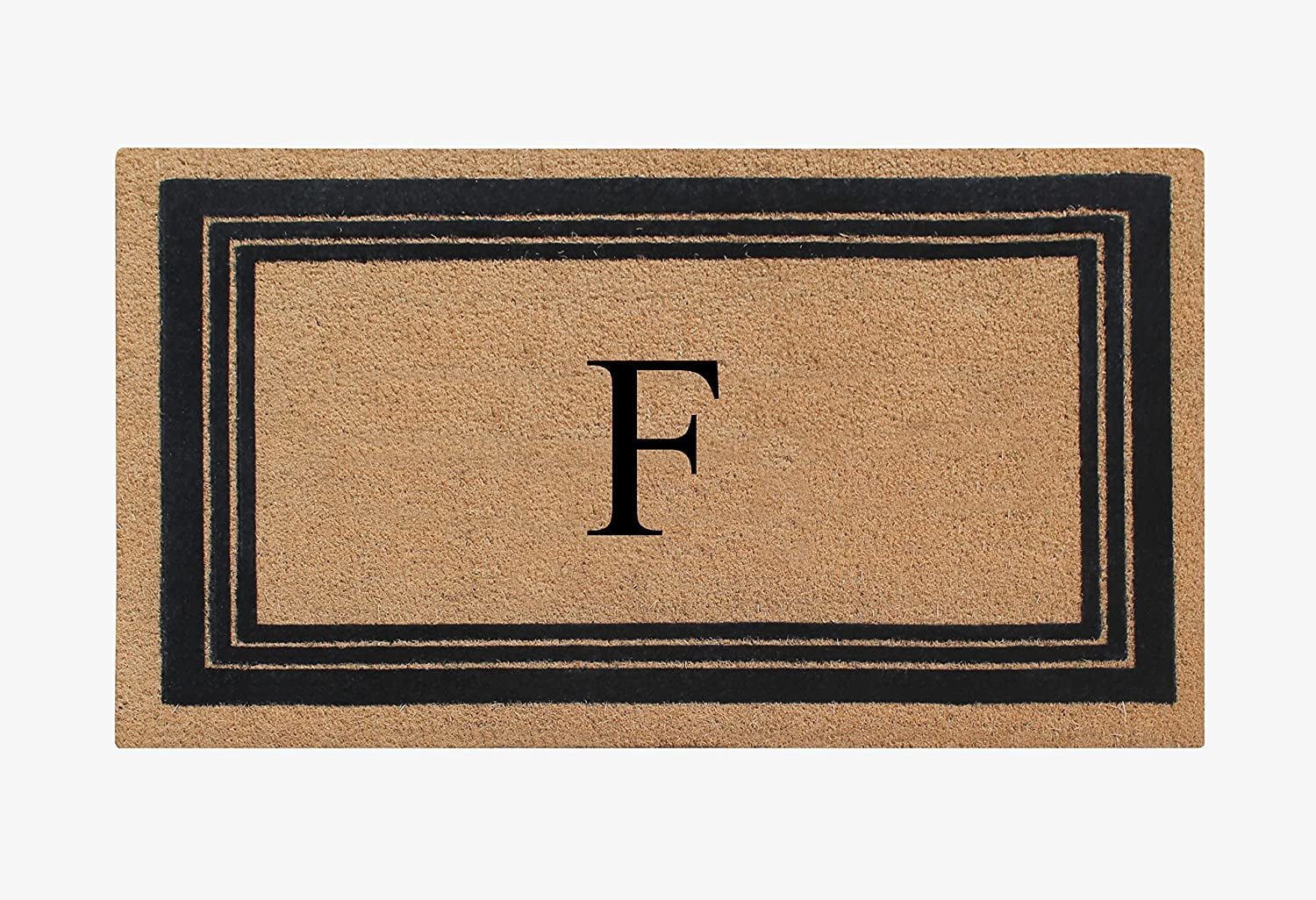 A1HC Natural Coir Monogrammed Entrance Door Mats, Durable Large Outdoor ...