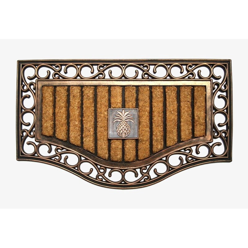 A1HC Natural Coir and Rubber Door Mat, 18x30, Thick Durable Doormats ...