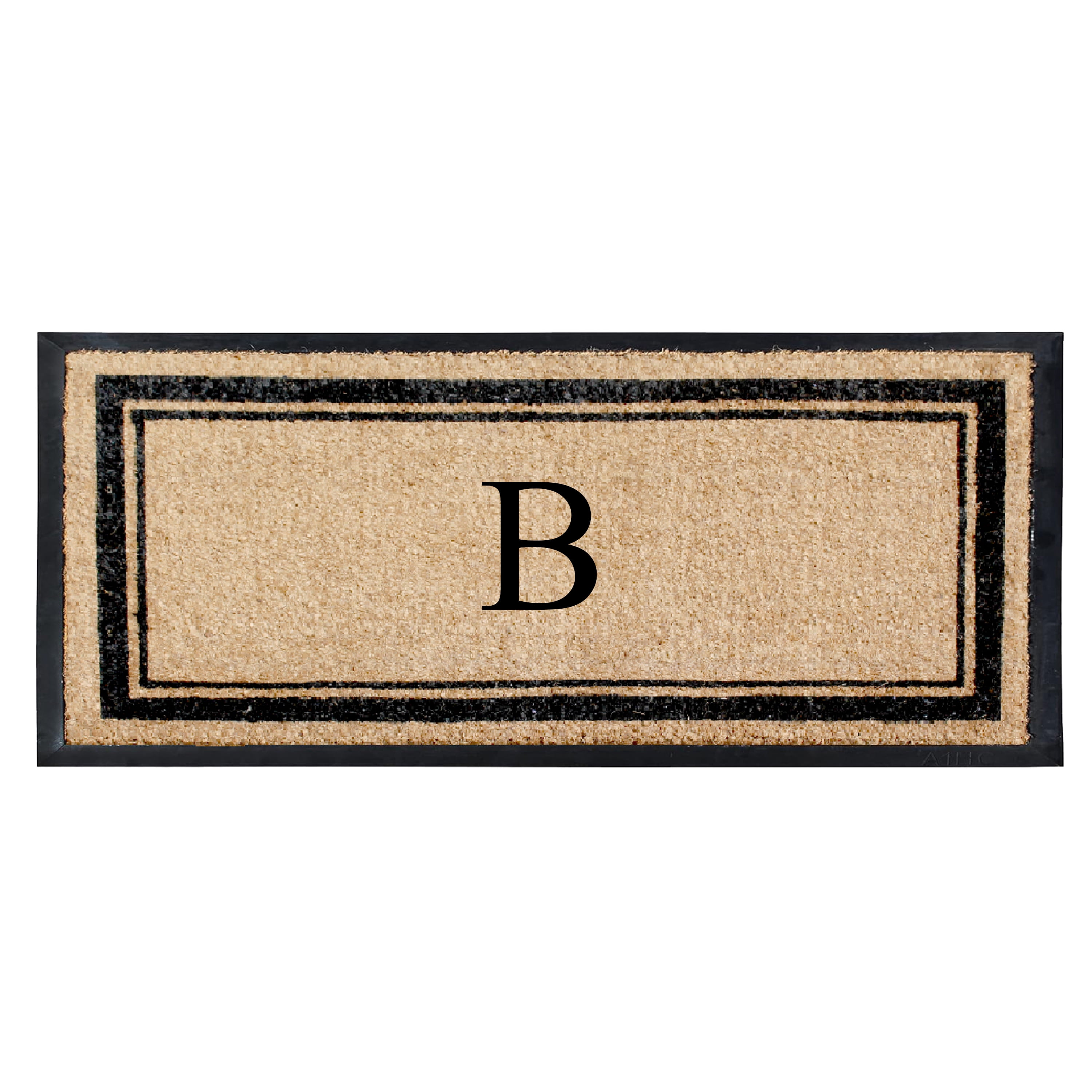 A1HC Natural Coir & Rubber Door Mat - 30"x 60", Hand-Flocked, Thick ...