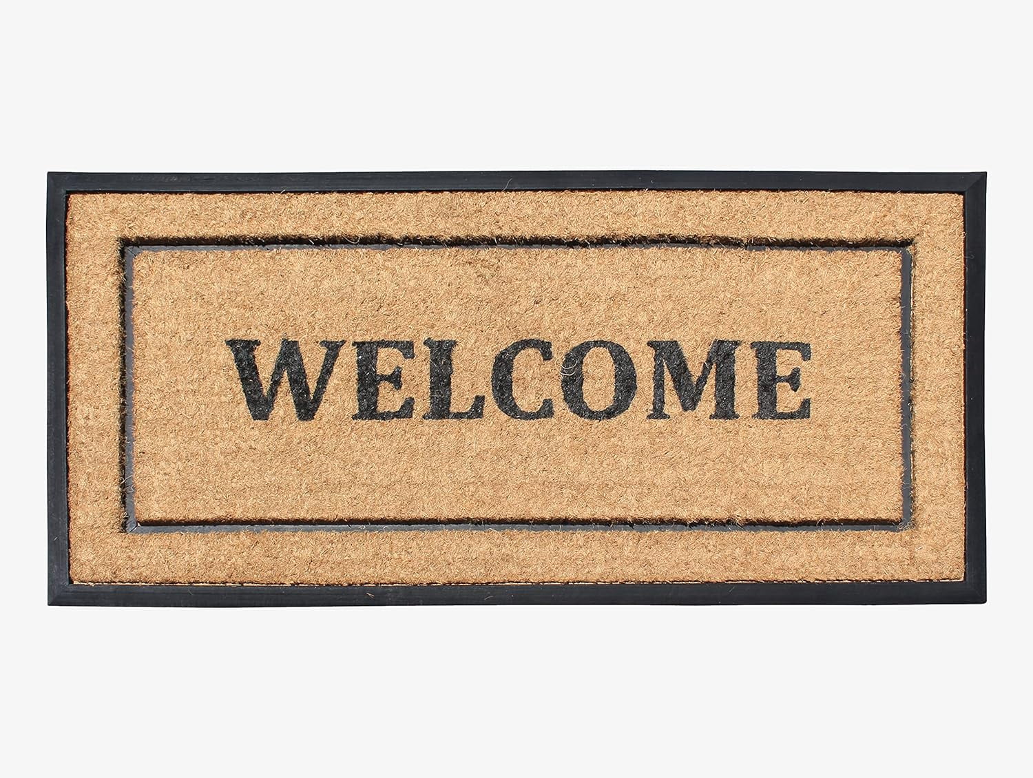 A1HC Natural Coir and Rubber Large Door Mat, Thick Durable Doormats for ...