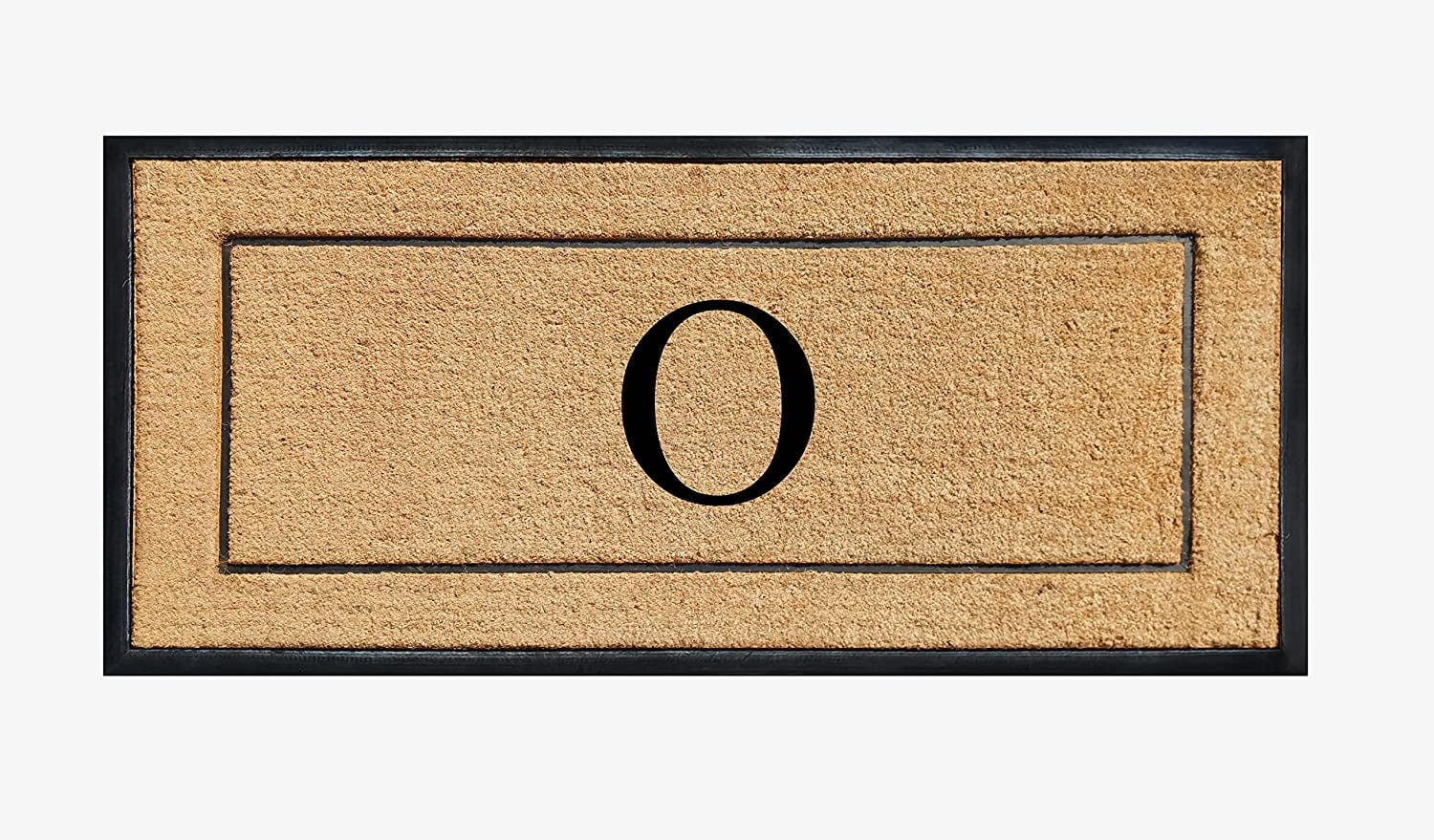 A1HC Natural Coir & Rubber Monogrammed Door Mat, 30x60 in, Thick ...