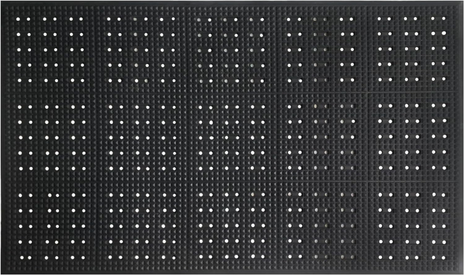 A1HC New All Purpose Anti Fatigue Versatile Rubber Floor Mat with Drain Holes Perfect as ...