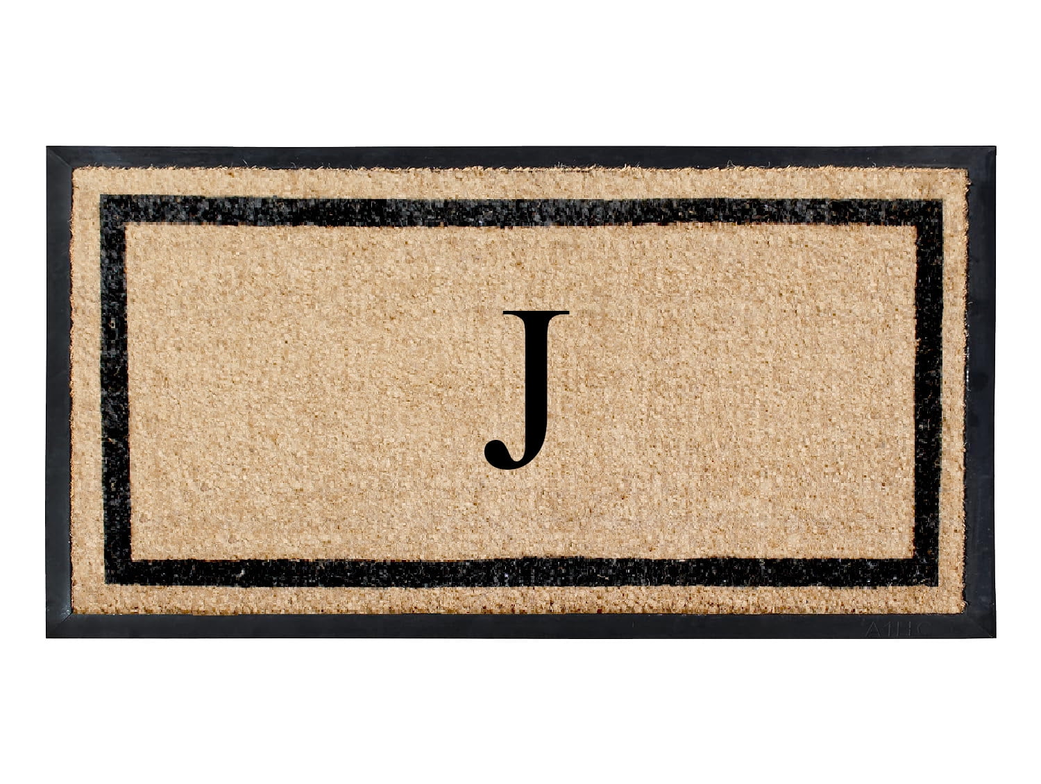 Free Shipping! A1 Home Collections Rubber Coir Outdoor Monogrammed J ...