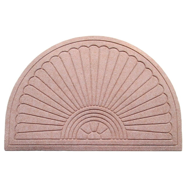 A1HC Sunburst Half -Round 24" X 36" Eco-Poly Indoor/Outdoor Mat ...