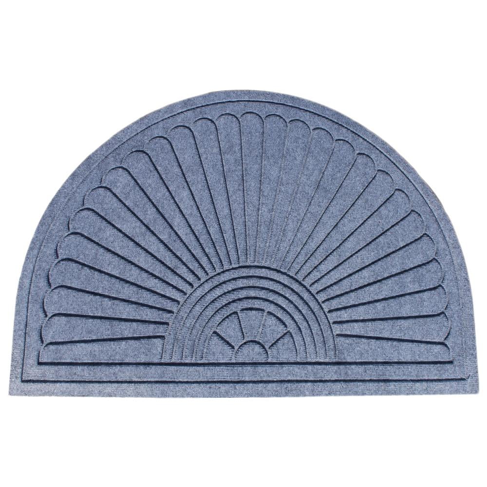 A1HC Sunburst Half -Round 24" X 36" Eco-Poly Indoor/Outdoor Mat ...