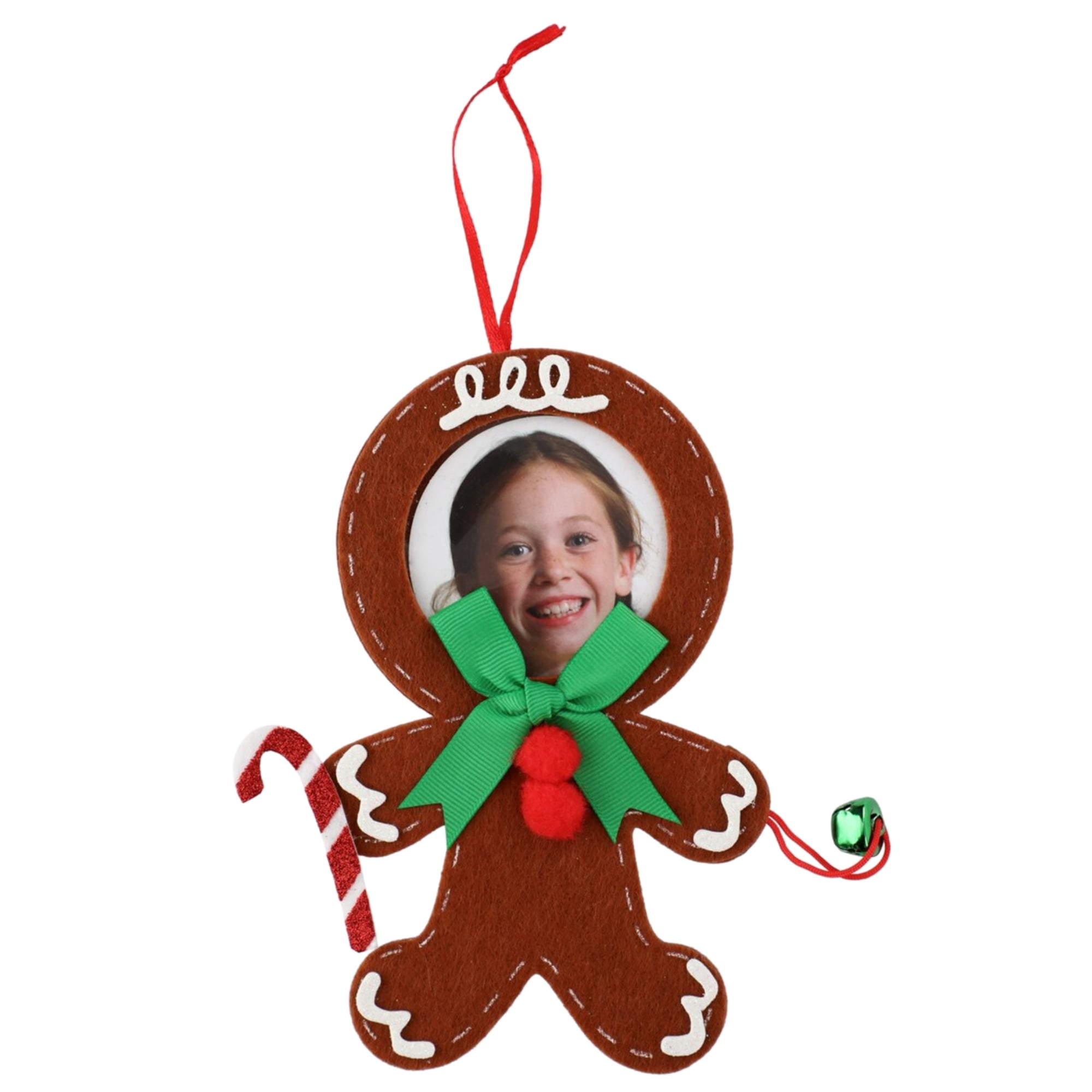 A1U Felt Photo Frame Character Ornaments GINGERBREAD MEN, Christmas ...