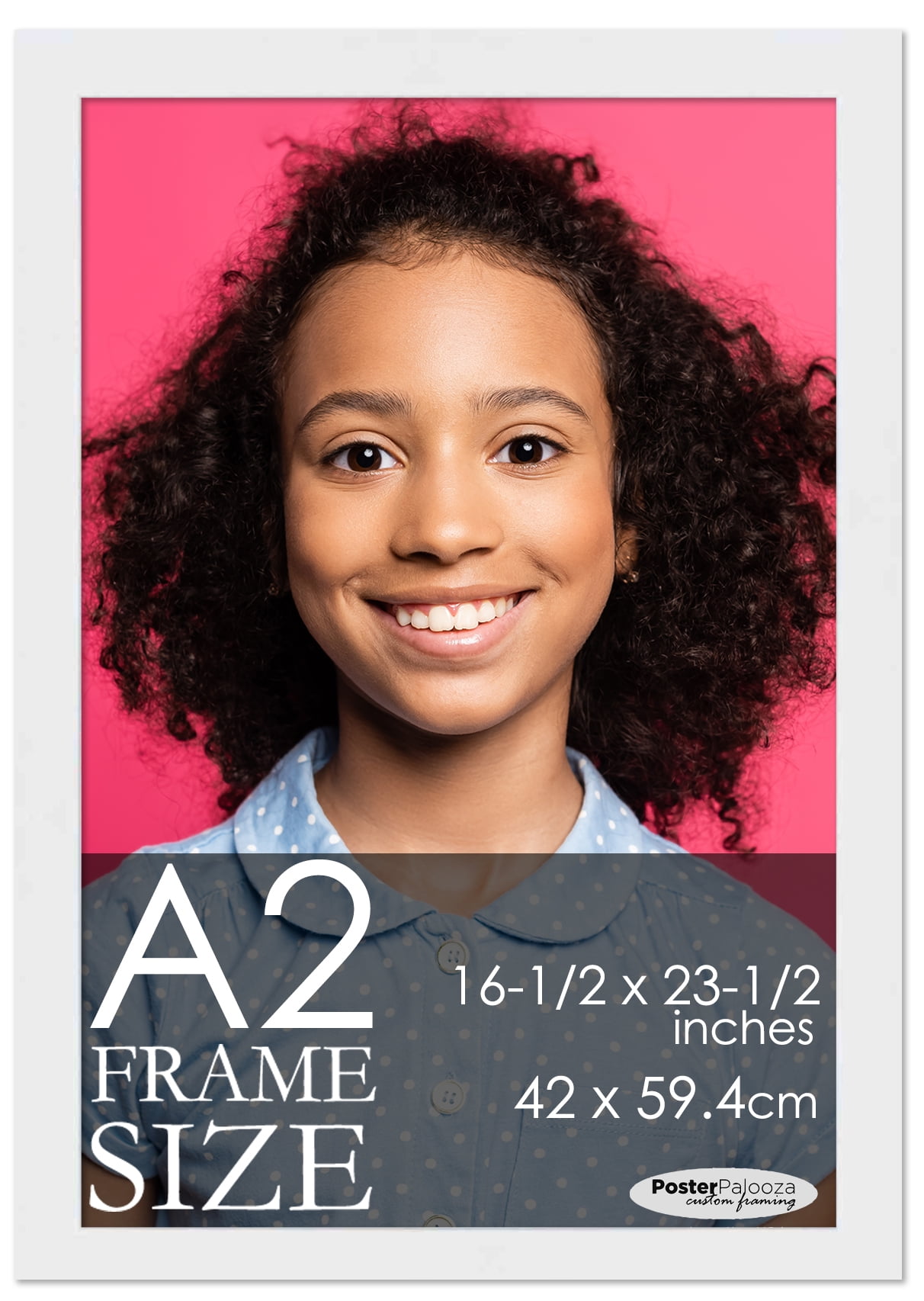 A2 Frame White Modern Minimalist - Contemporary Wood A2 Picture Frame ...
