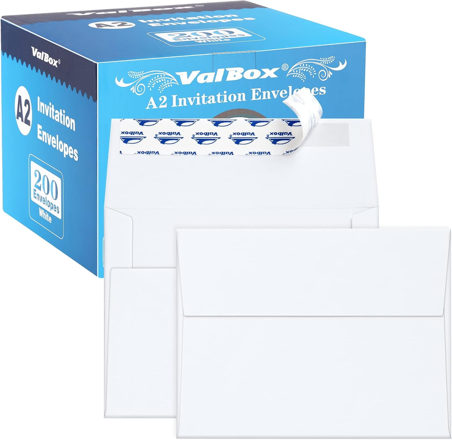A2 Invitation Envelopes 4.375x5.75" White Self Seal for Invitations ...