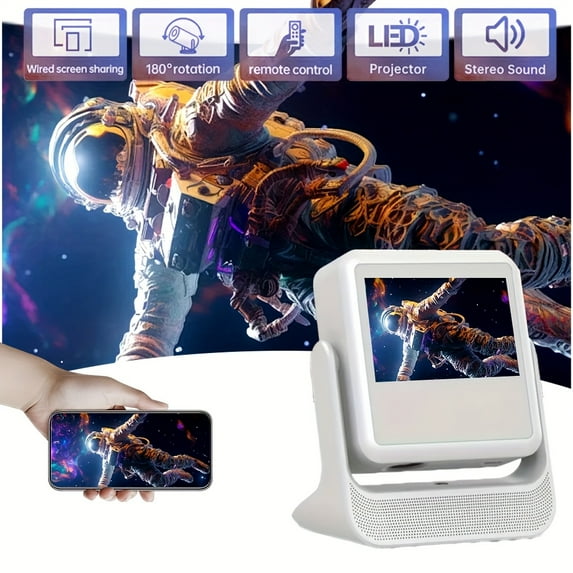 A2 PRO Dual Screen Touch PTZ Projector with Flip Design | Turns Bedroom ...