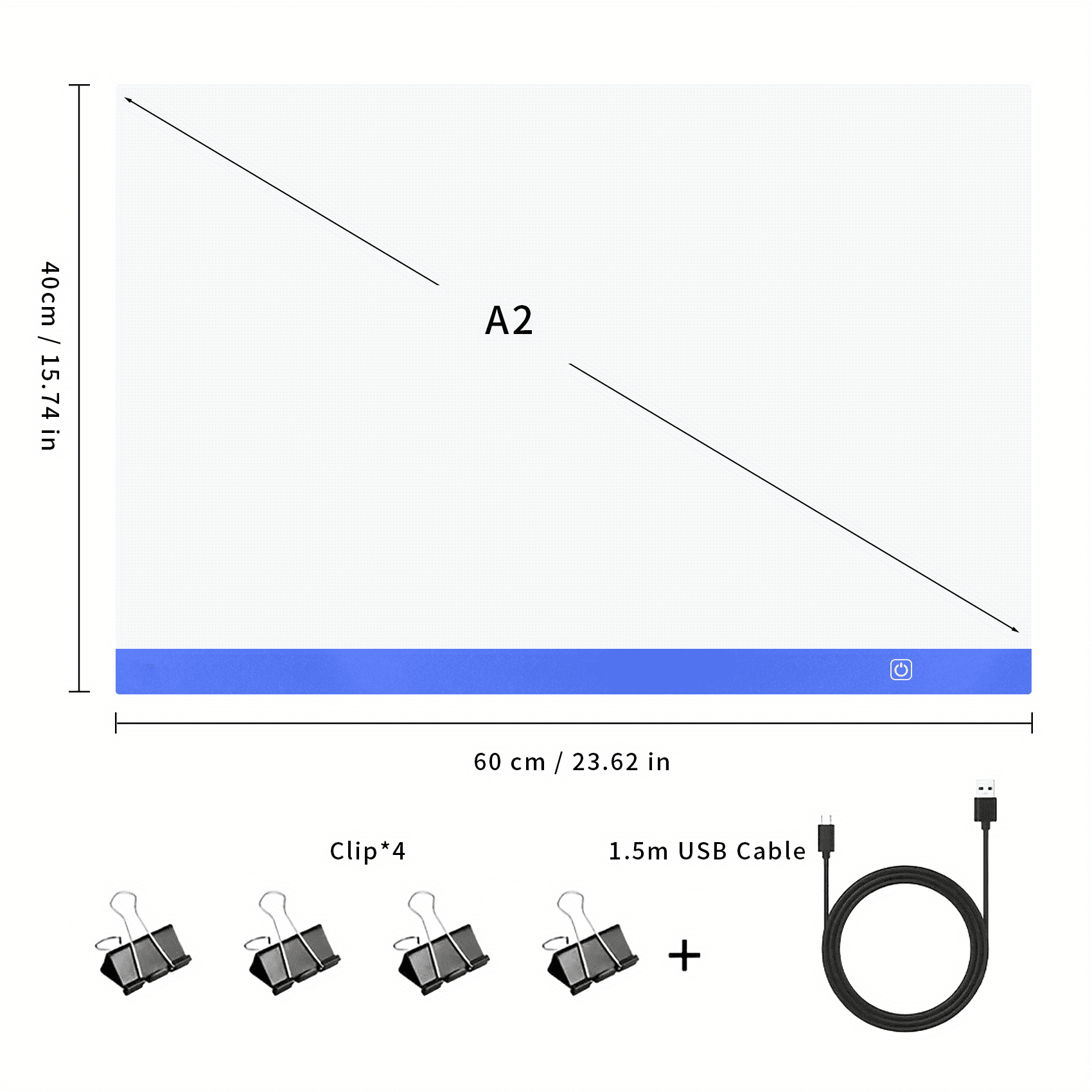 A2 Professional LED Light Box - Ultra-Thin Dimmable Touch Control ...