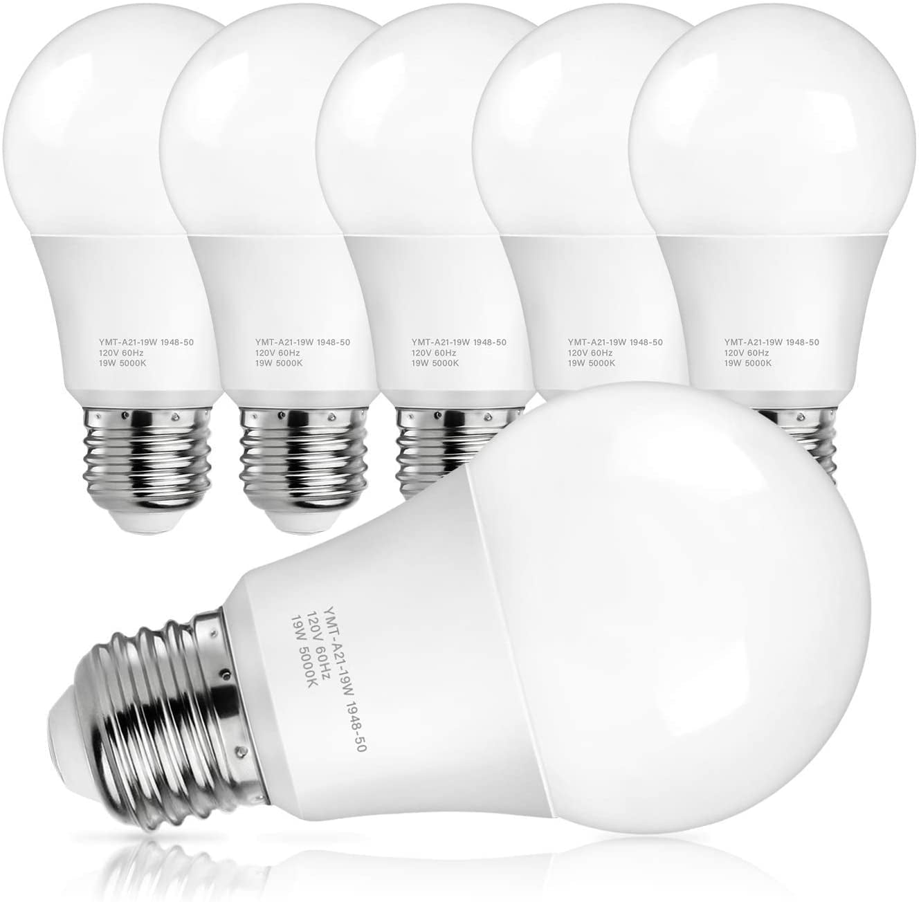 A21 LED Light Bulbs, 150 Watt Equivalent Daylight White 5000K, 2600LM ...