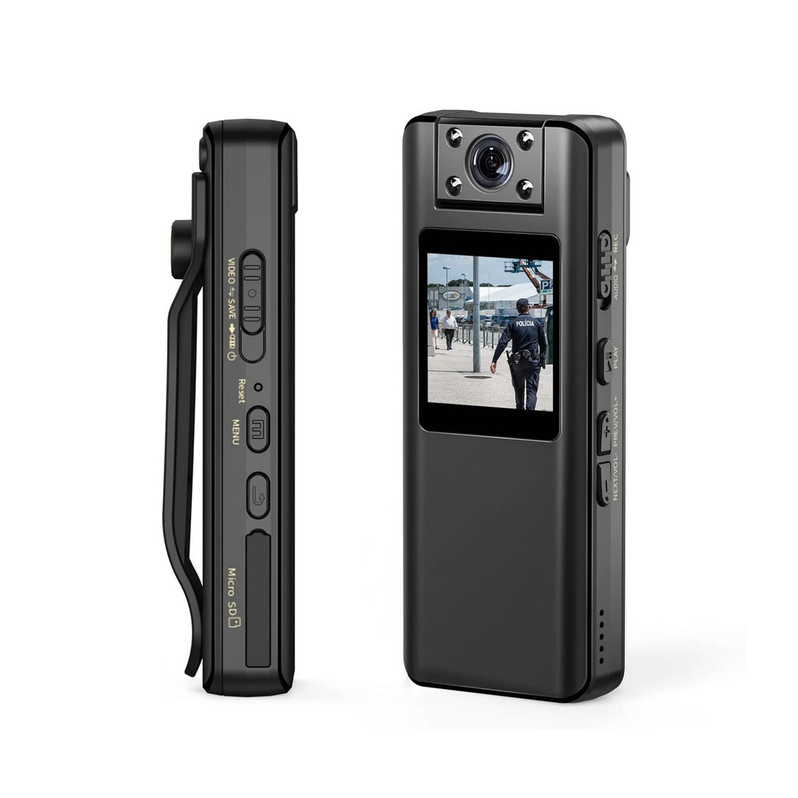 A22 1080P Full HD Night Vision Mini Body Camera With LCD Screen Small ...