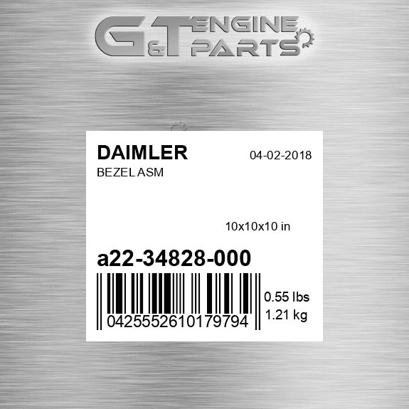 A22-34828-000 BEZEL ASM fits DAIMLER (New OEM) - Walmart.com