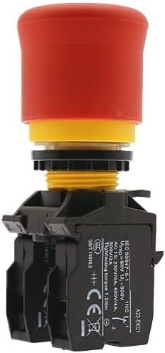 A22-RPV/K11 01 02 Lift-up Reset Emergency Stop Button Switch Complete Set(A22-RPV/K01 1NC ...