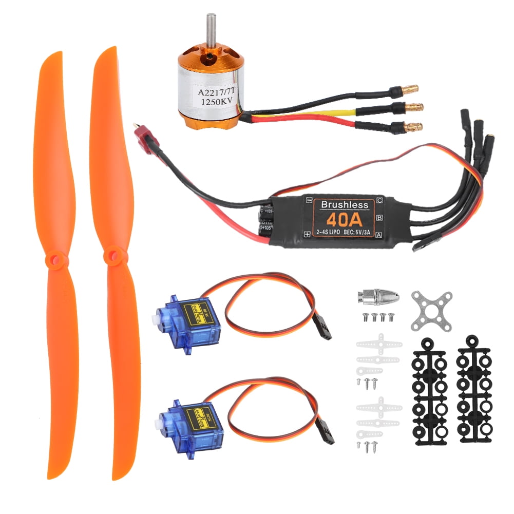 A2217 1250KV Brushless Motor 40A ESC SG90 9G Micro Servo 8060 Propeller ...