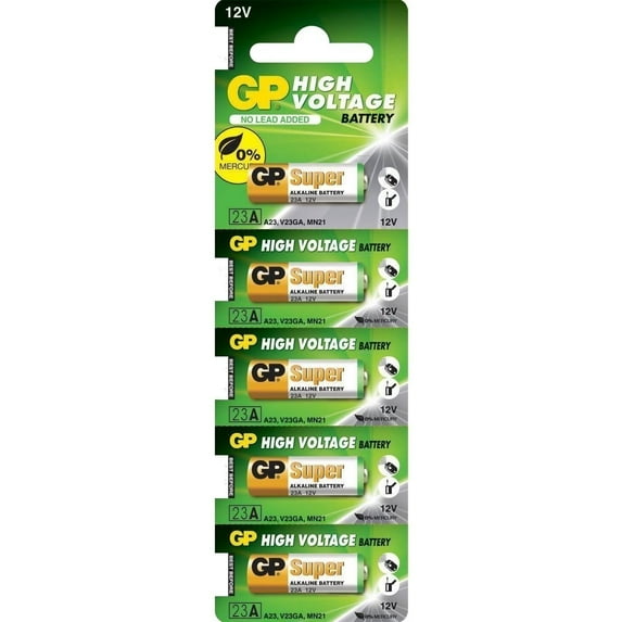 GP Batteries 23A 12V Alkaline Replacement Battery, Works in Garage ...