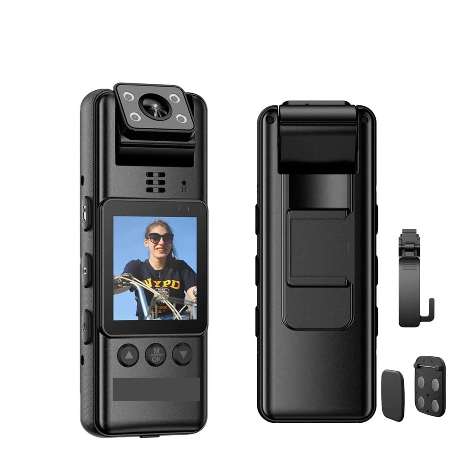 A23 Body Camera 180° Rotate Video Camera Night Vision 1080P Bodycam ...