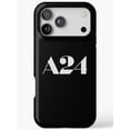 A24 White Logo H762, Case for iPhone 17 16 15 14 13 12 11 Pro Max ...