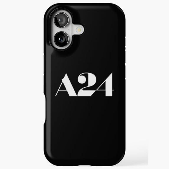 A24 White Logo Minimal Movie Studio Graphic Design Case with iPhone 17 ...