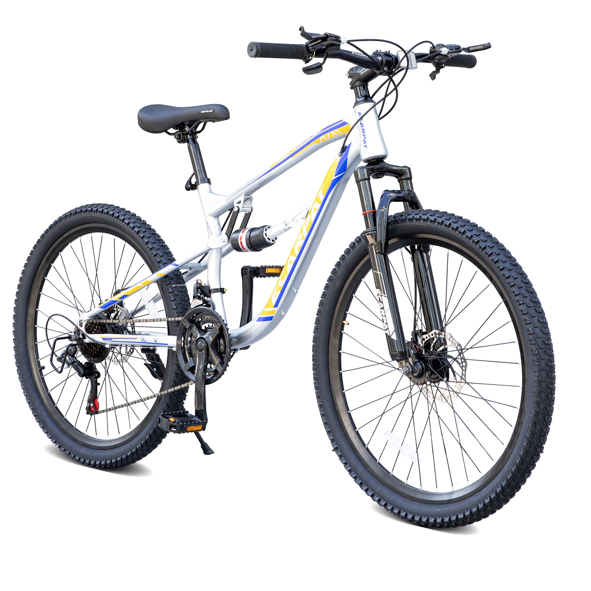 A2670 26 Inch Mountain Bike with 21-Speeds & Full Suspension Steel ...