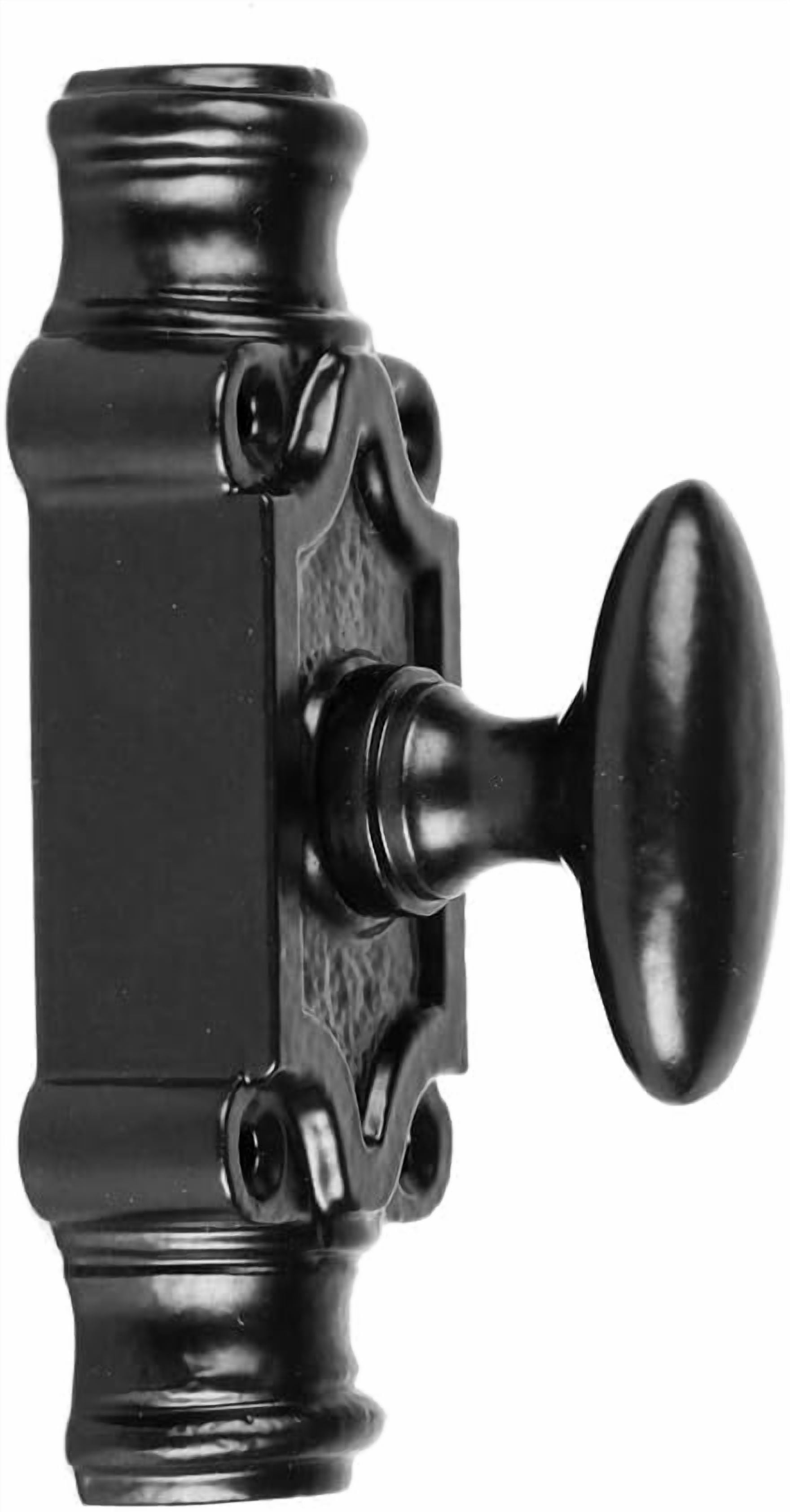 A29 Hardware 2 Feet Oval Style Iron Cremone Bolt for Cabinets, Black ...