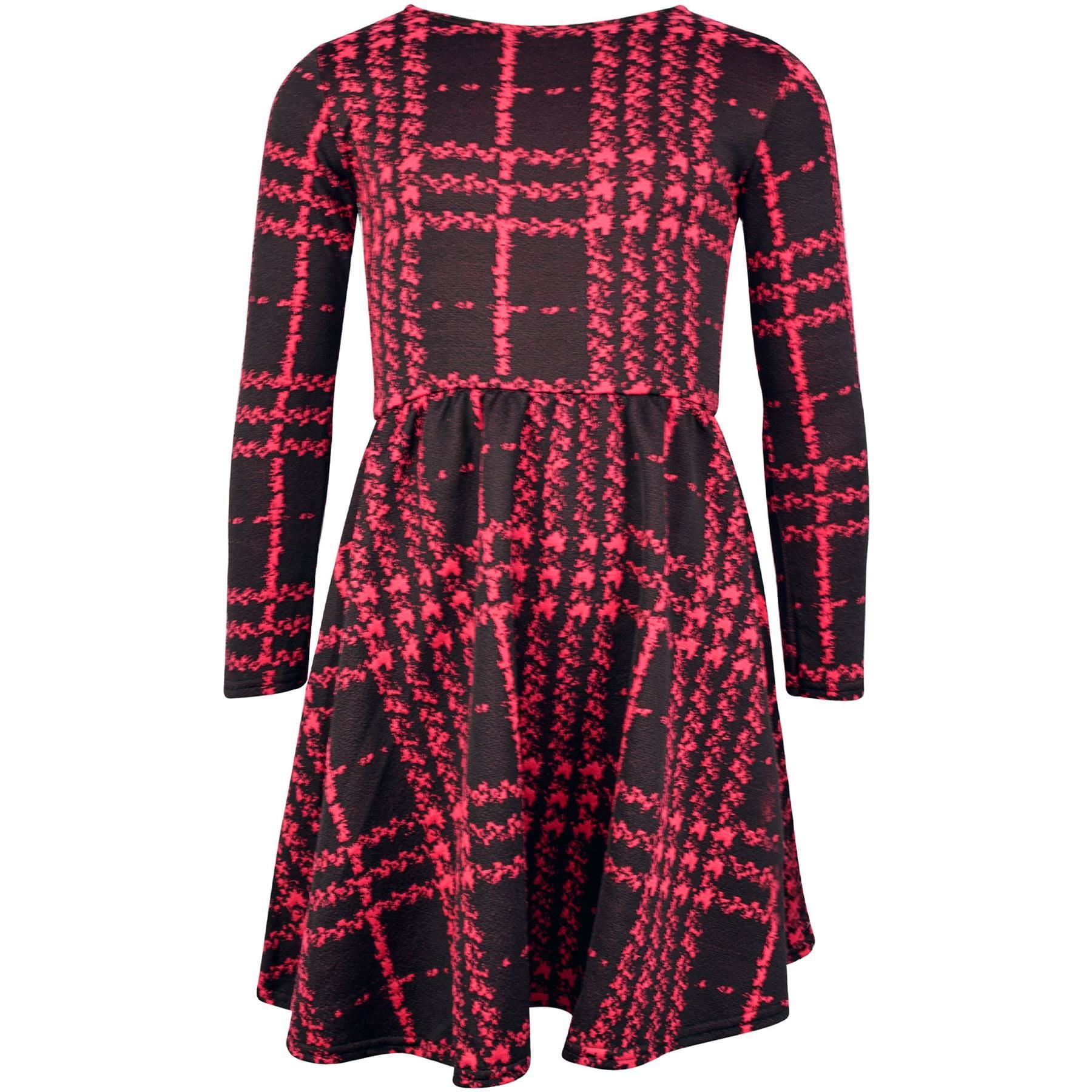 A2Z 4 Kids Girls Skater Dress Long Sleeves Tartan - Skater Dress 700 ...