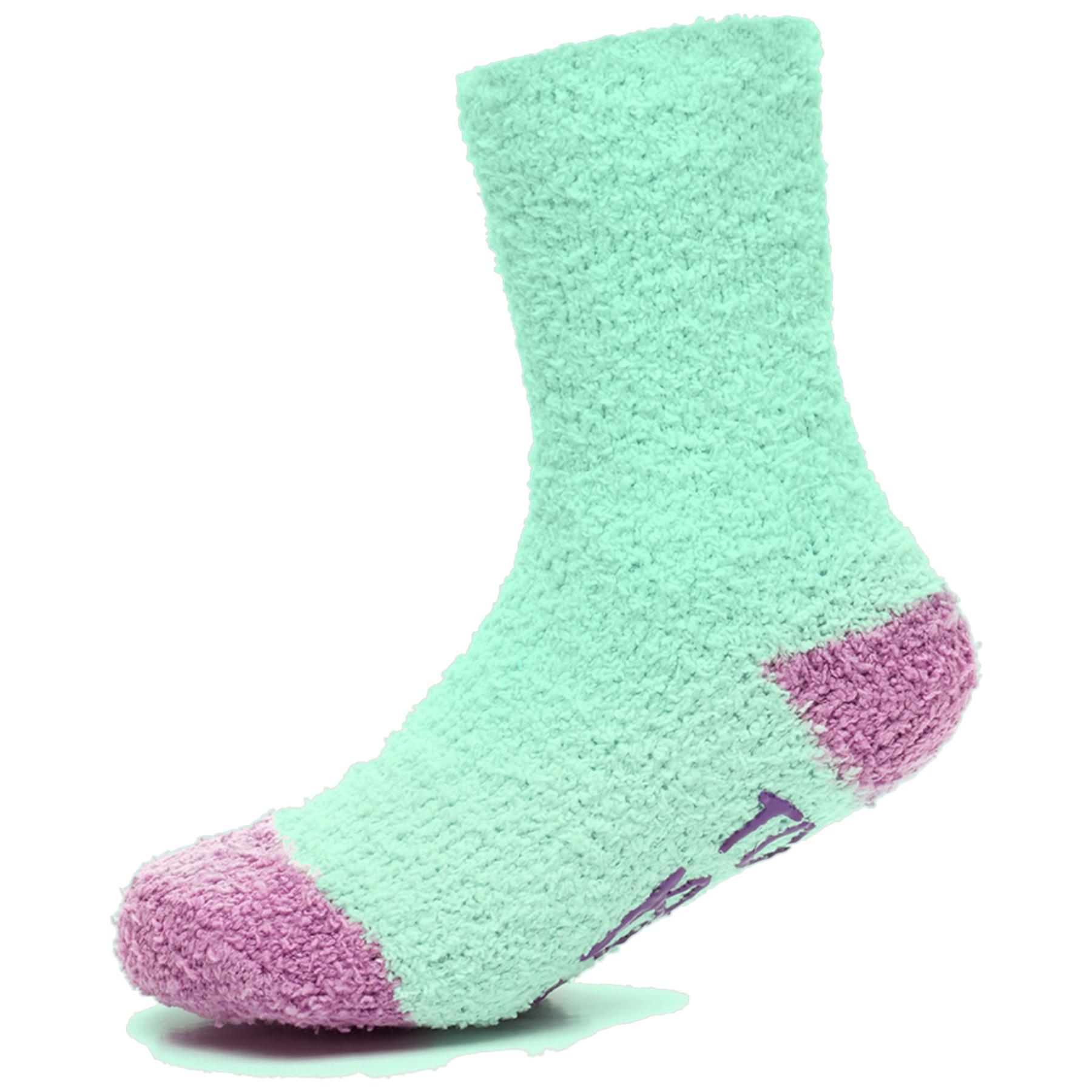 A2Z 4 Kids Girls Slogan Novelty Cosy Socks Super Soft Funky Fluffy ...