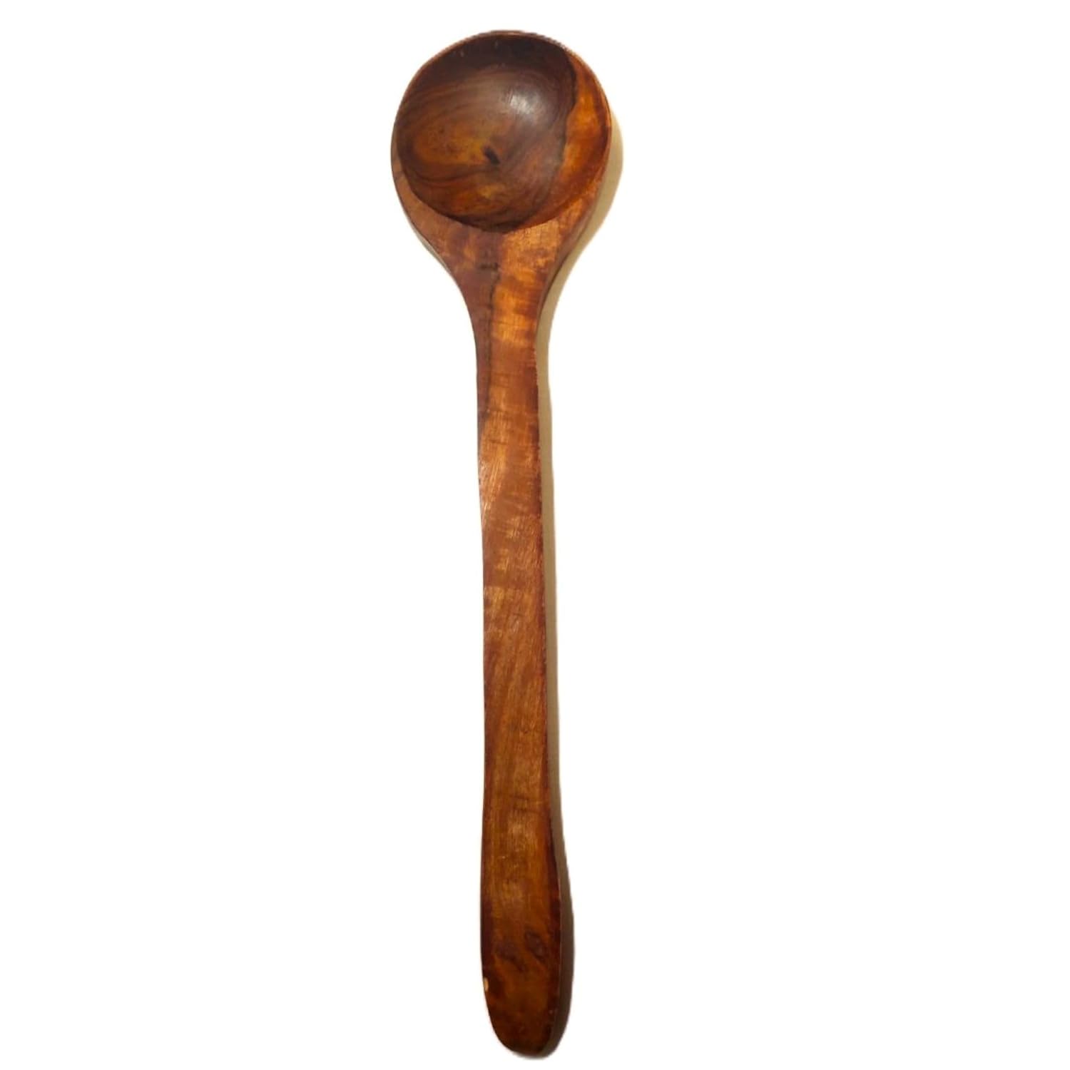 A2Z Appliances Store Wood Round Cooking Spoon 33 cm Long Handle Ladle ...