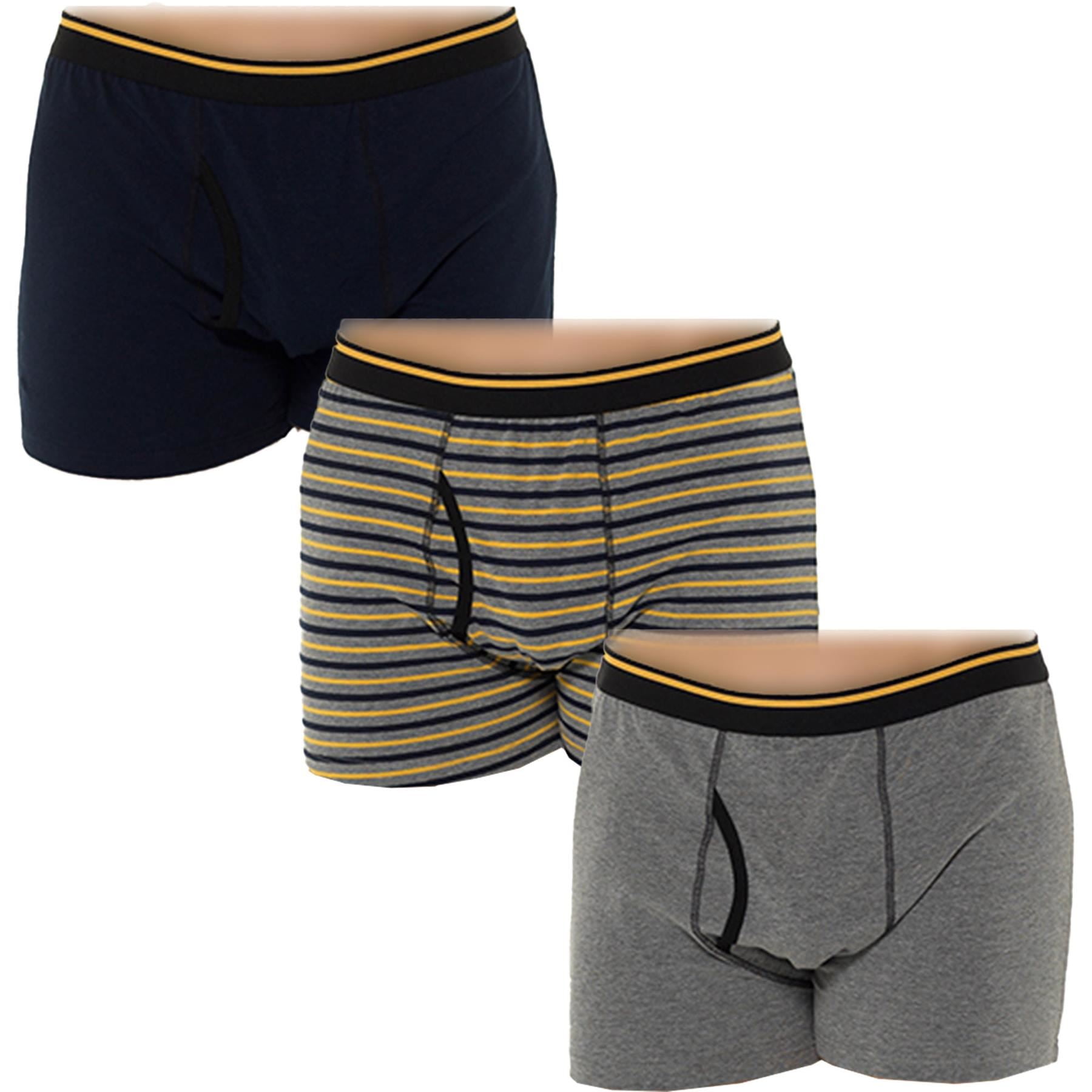 A2Z Mens Keyhole Trunks Shorts Underwear Pack Of 3 Knickers - Mens ...