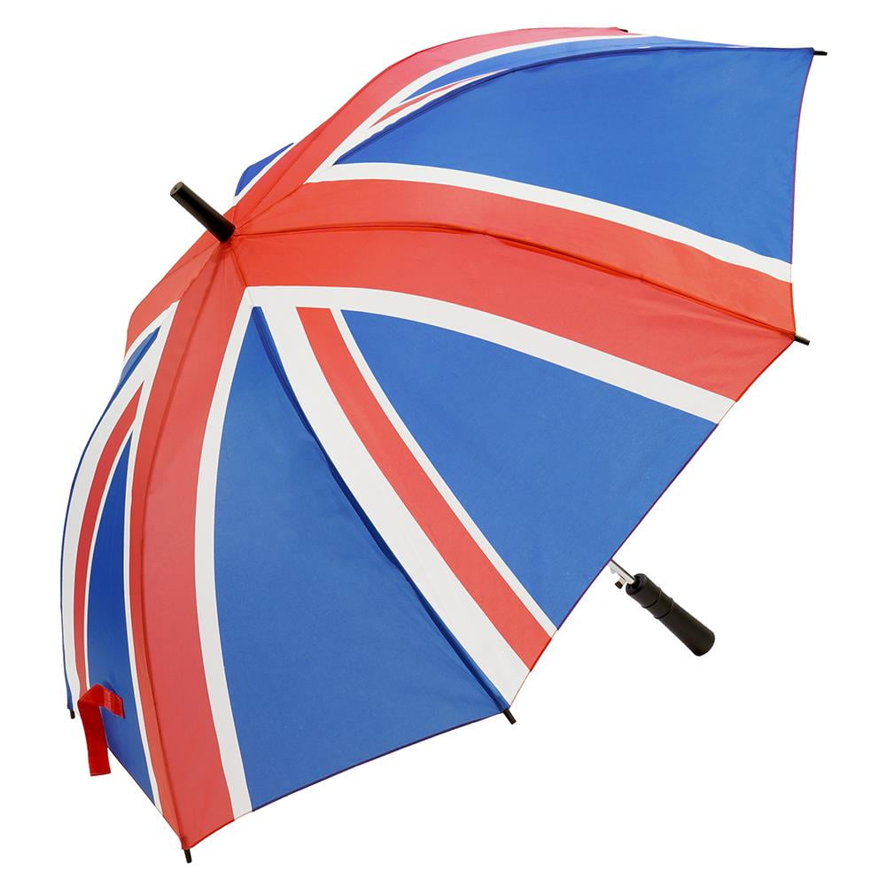 A2Z Union Jack Compact Golf Umbrella Walking Stick Brolly Weather ...